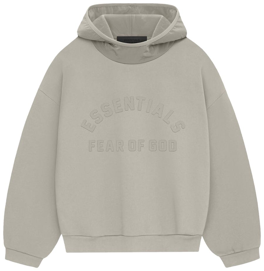 Buy Fear of God Essentials Nylon Fleece Hoodie 'Seal/Seal ...
