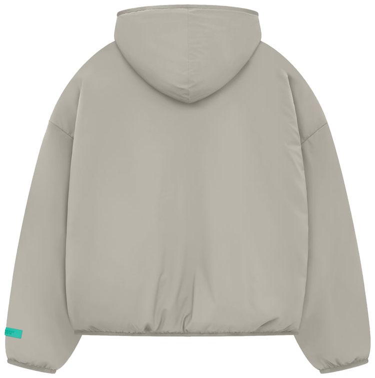 Buy Fear of God Essentials Nylon Filled Half Zip Hoodie 'Seal ...