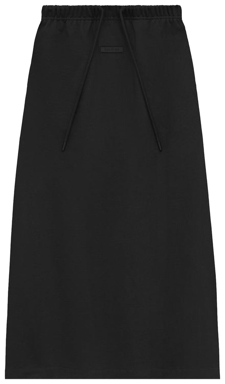 Buy Fear of God Essentials Long Skirt 'Jet Black' - 160SP245214FW | GOAT