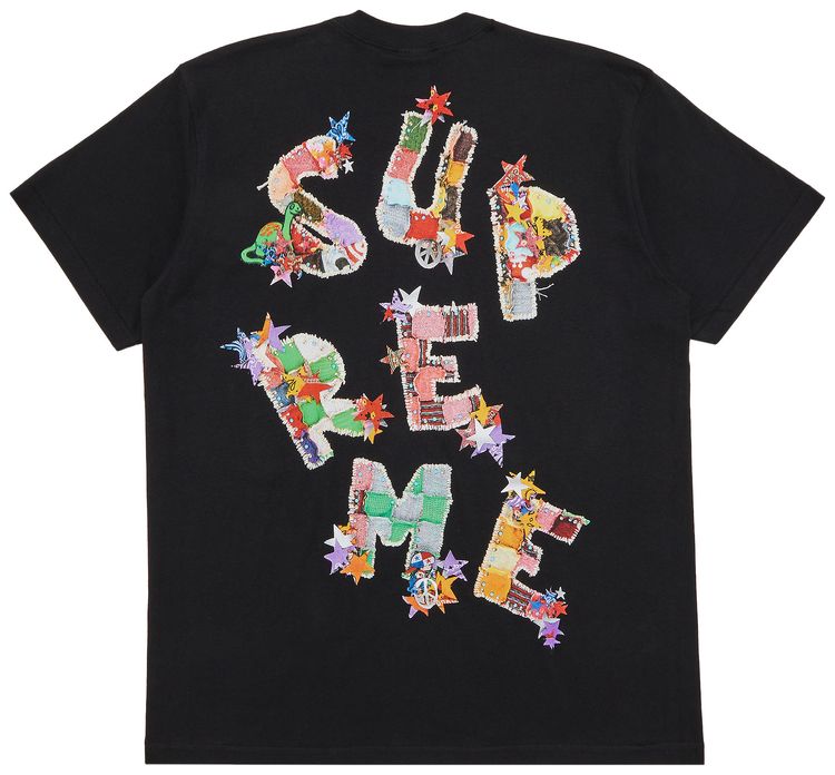 Buy Supreme Patchwork Tee 'Black' - SS24T20 BLACK | GOAT