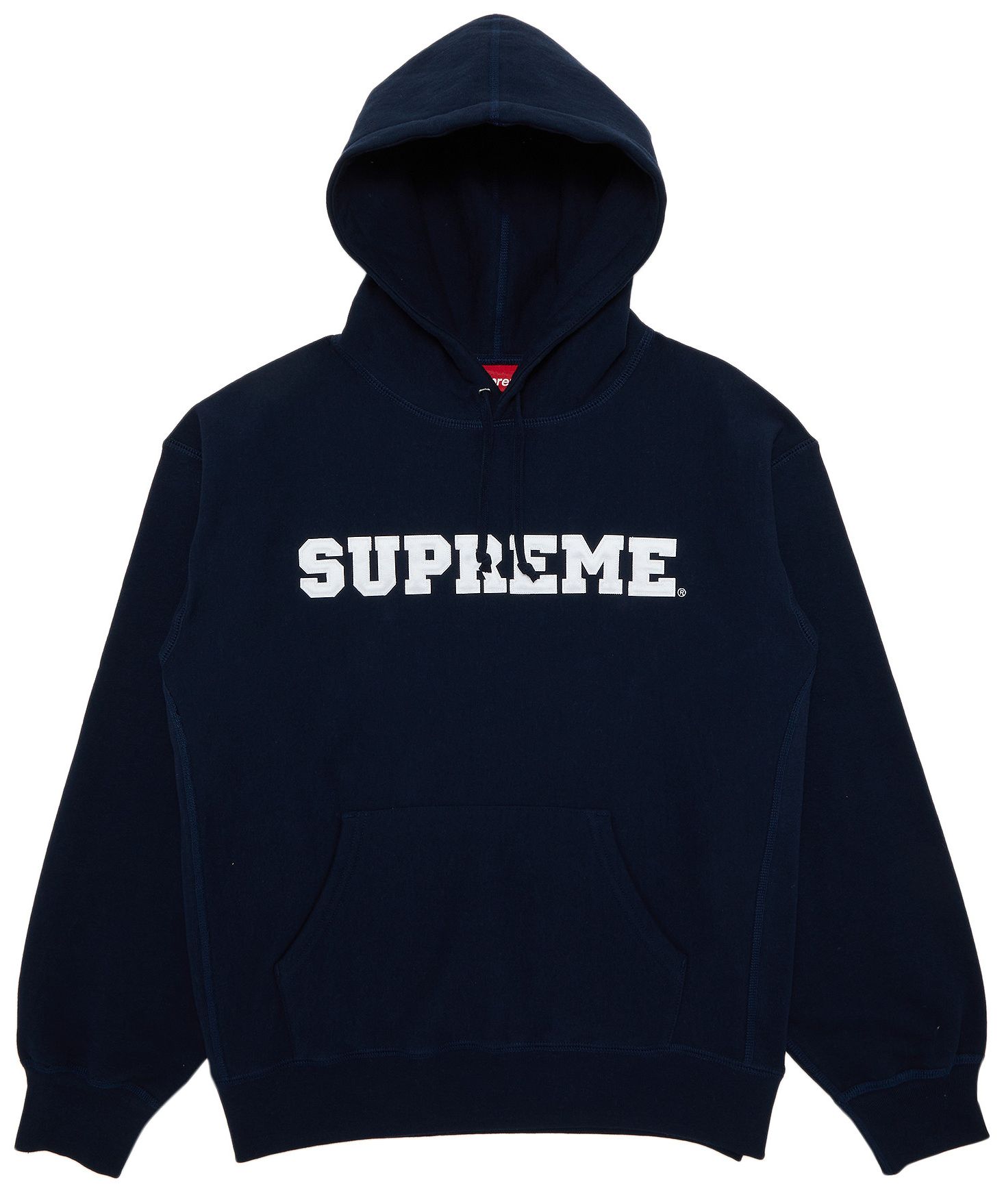 Buy Supreme Collegiate Hooded Sweatshirt 'Navy' - SS24SW19 NAVY | GOAT