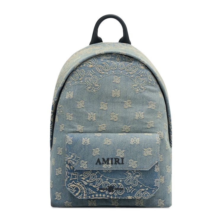 Buy Amiri Denim Bandana Jacquard Backpack 'Blue' - PS24MAB003 417 BLUE ...