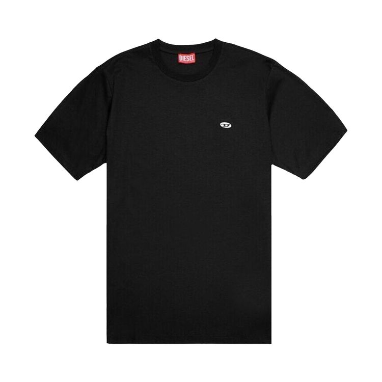 Buy Diesel Oval Patch T-Shirt 'Black' - A03819 0AIJU 9XX | GOAT