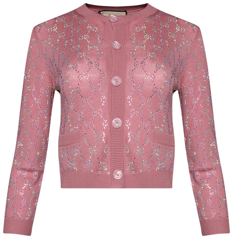 Buy Gucci Cardigan 'Powder Rose/Mix' - 748884 XKDBL 6361 | GOAT