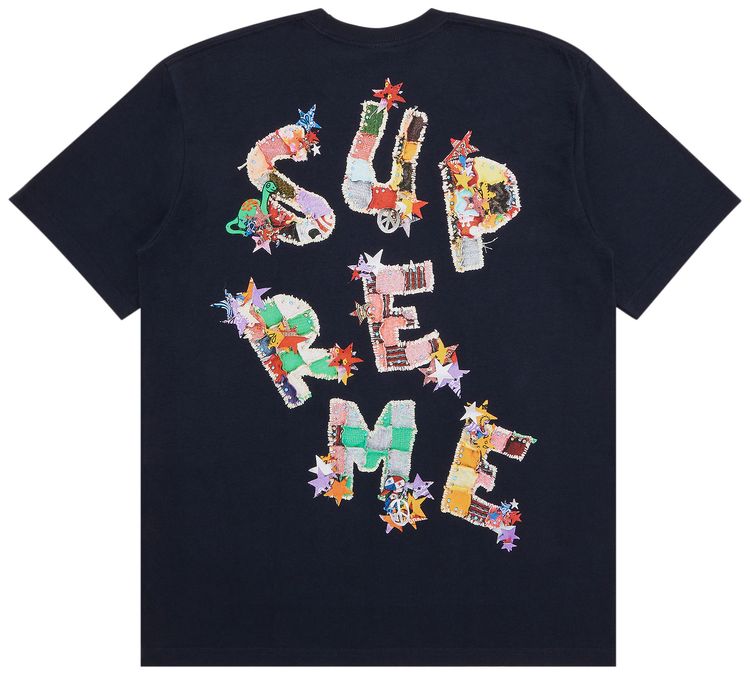 Buy Supreme Patchwork Tee 'Navy' - SS24T20 NAVY | GOAT