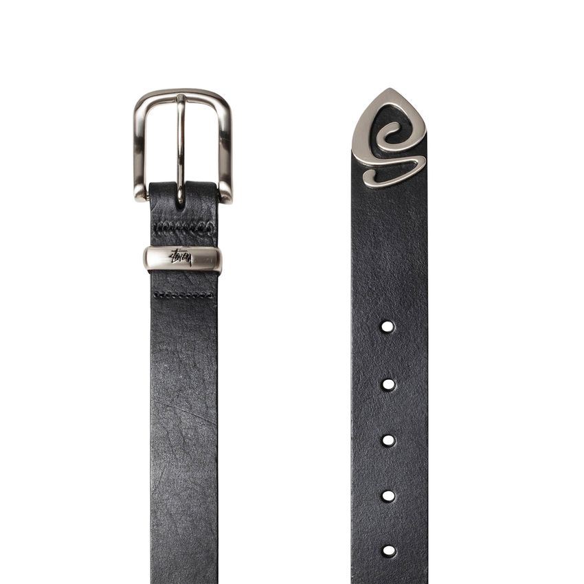 Buy Stussy Metal S Tip Belt 'Black' - 135191 BLAC | GOAT