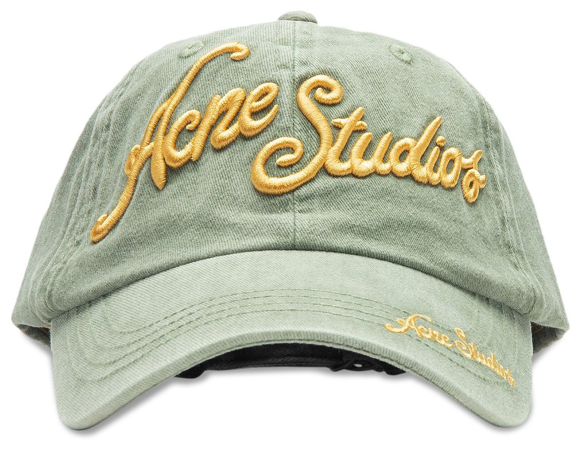 Buy Acne Studios Logo Cap 'Sage Green' - C40326 GOAT SAGE | GOAT