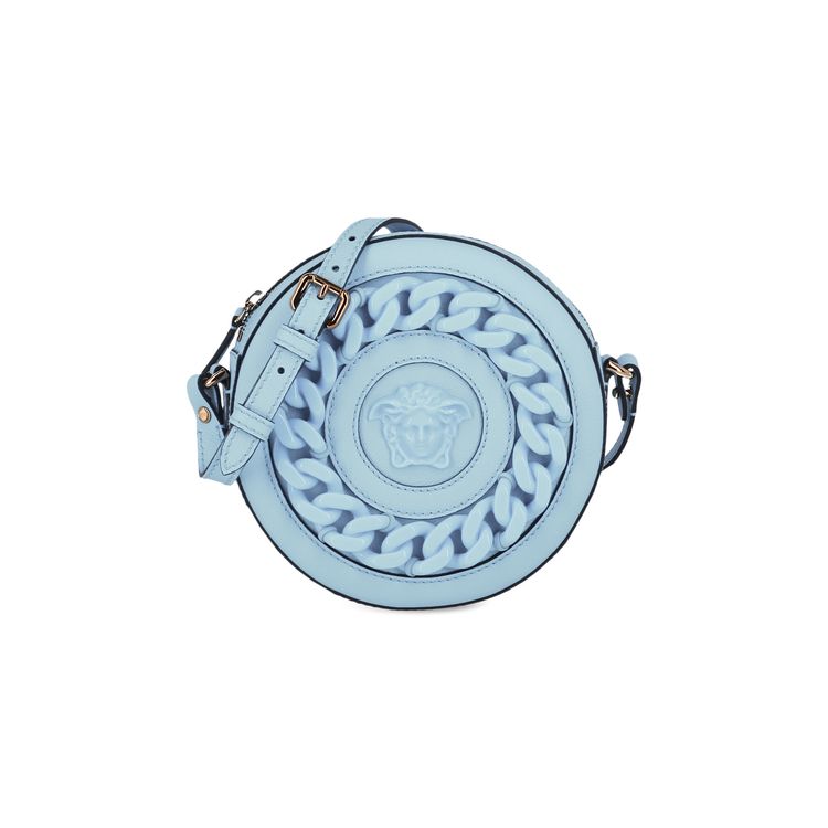 Buy Versace La Medusa Round Camera Bag 'Ice Blue' - DBFI050 1A02772 ...