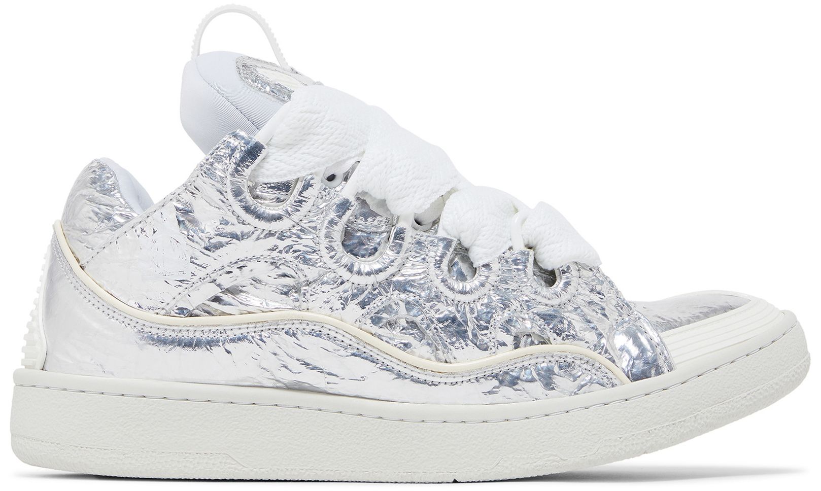 Buy Lanvin Curb Sneaker 'Metallic Effect - Silver' - FM SKRK11 META ...