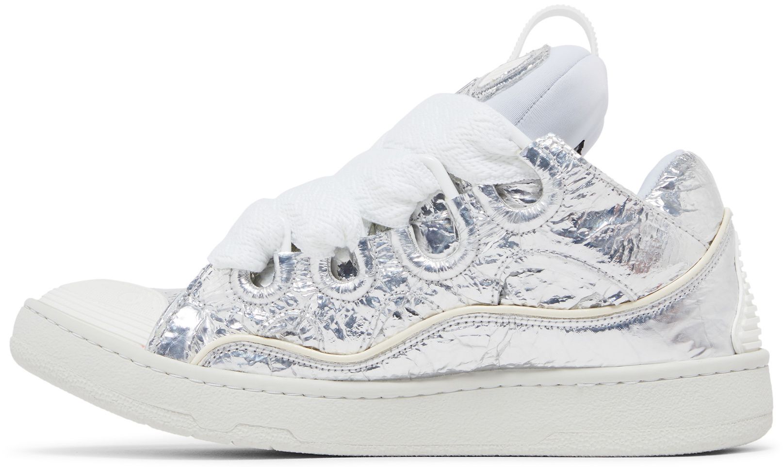 Buy Lanvin Curb Sneaker 'Metallic Effect - Silver' - FM SKRK11 META ...