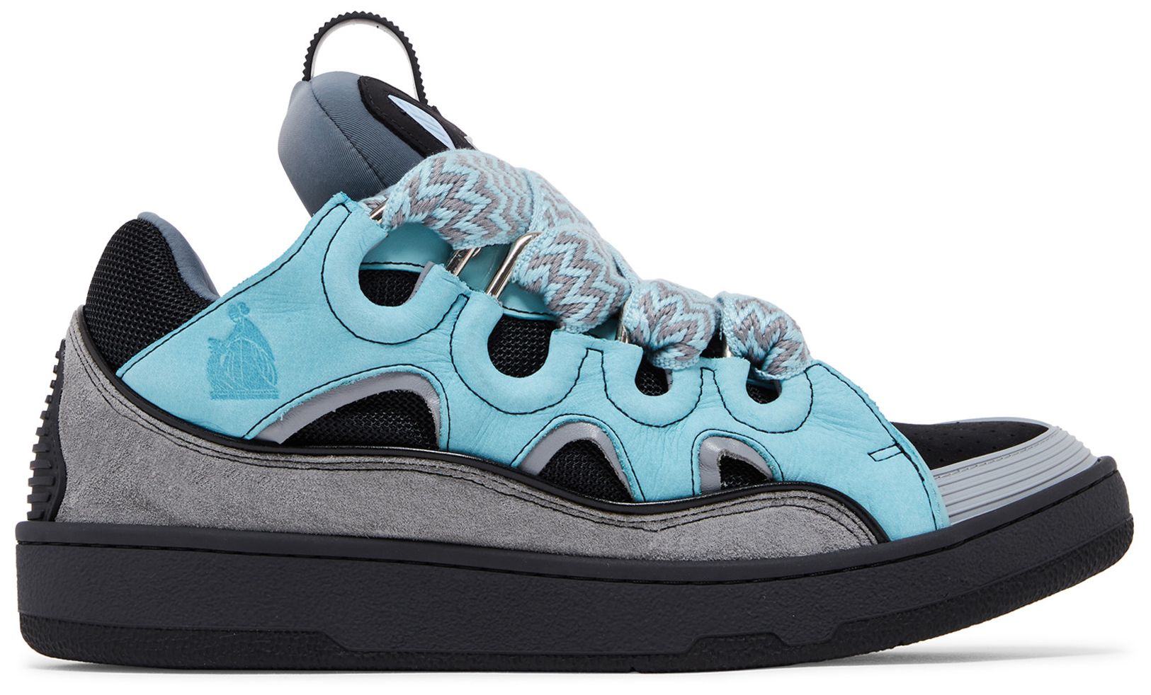 Buy Lanvin Curb Sneakers 'Light Blue Anthracite' - FM SKRK11 TONE ...