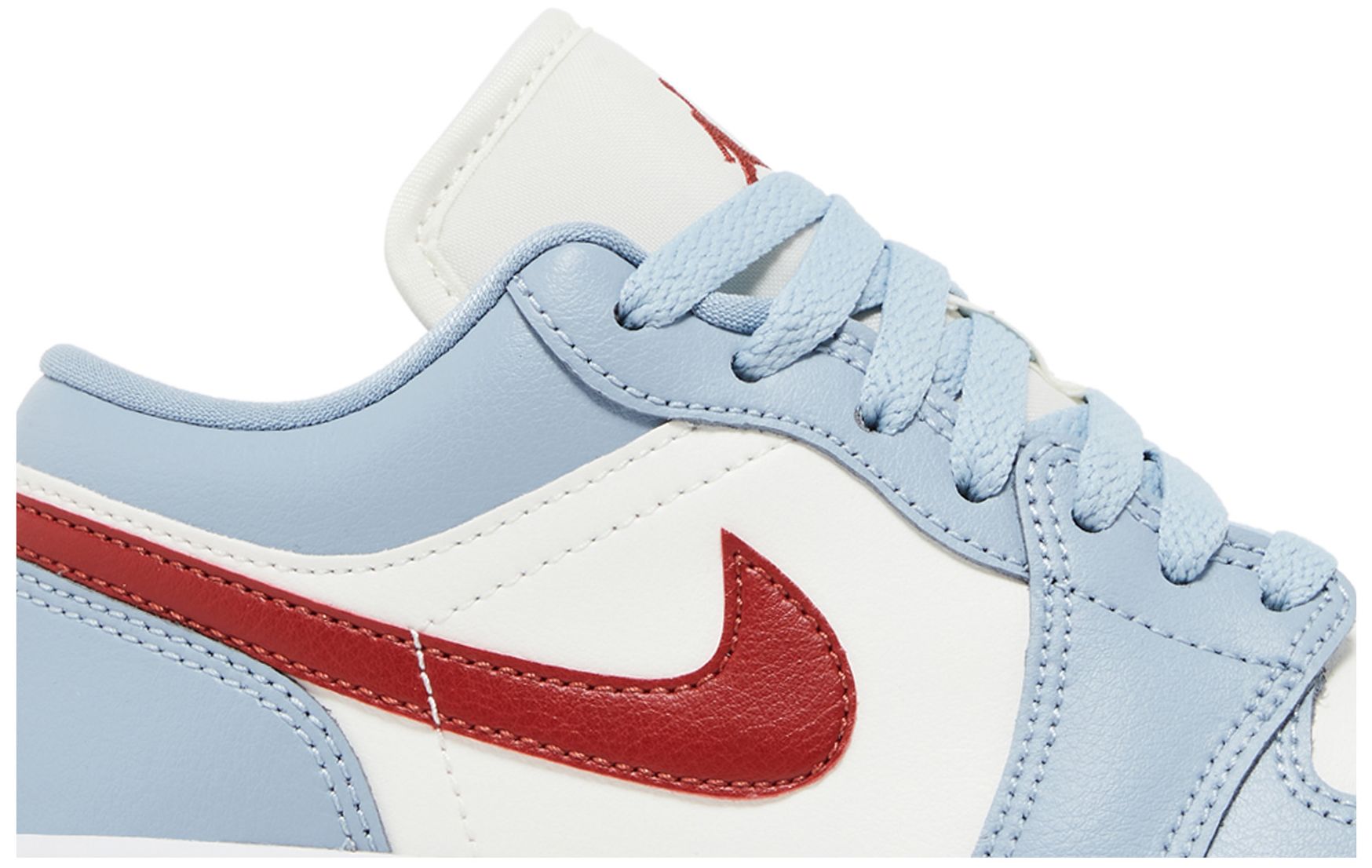 Buy Wmns Air Jordan 1 Low 'Blue Whisper Dune Red' - DC0774 164 | GOAT
