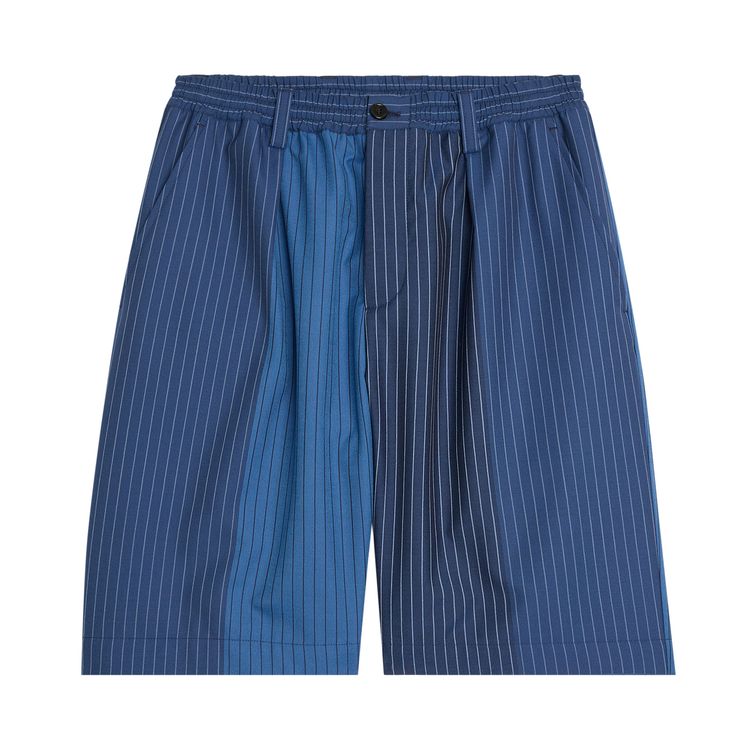 Buy Marni Loose Fit Stripped Drawstring Bermuda Pant 'Bluemarine ...
