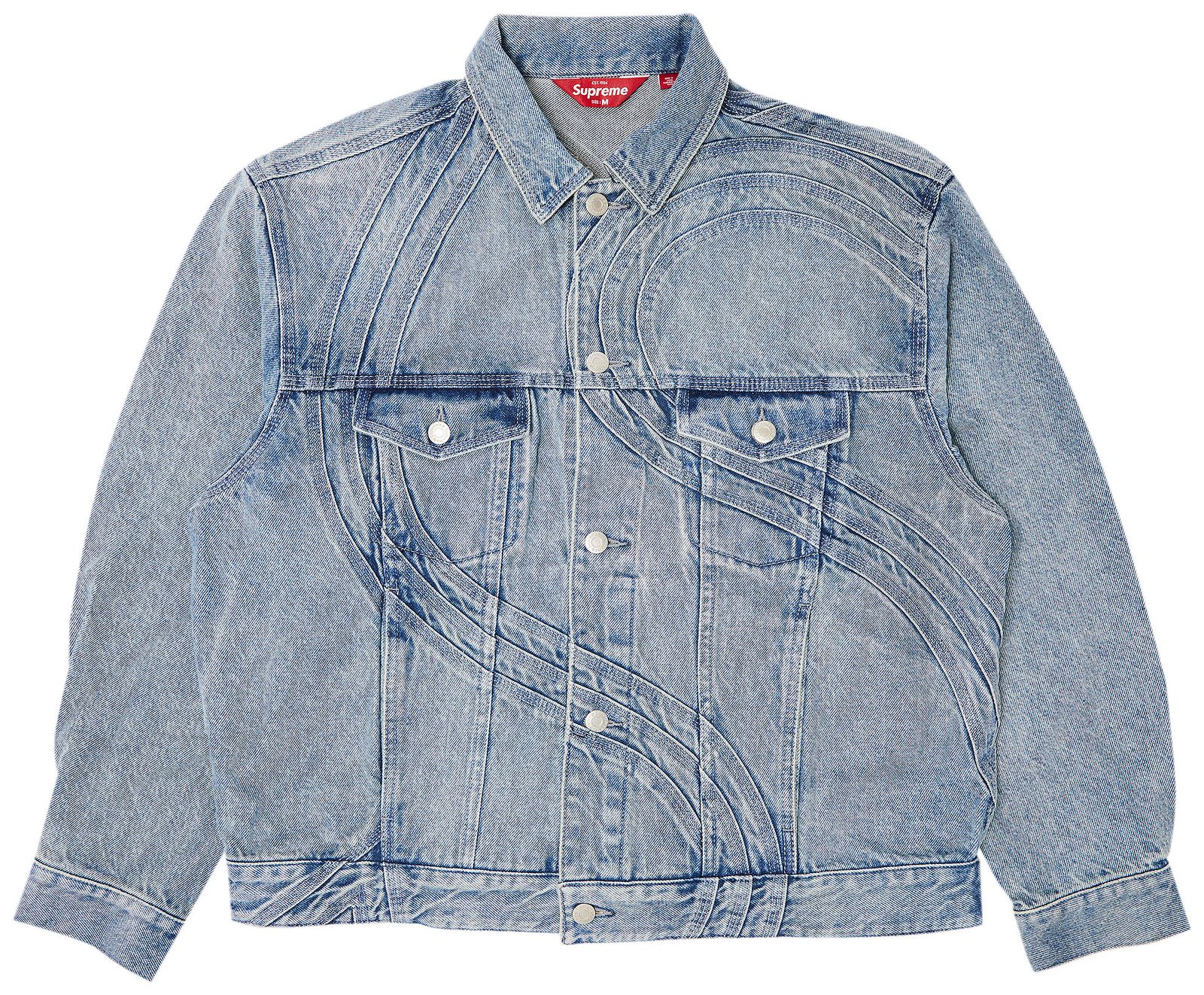 Buy Supreme S Logo Denim Trucker Jacket 'Washed Blue' - SS24J53 WASHED ...