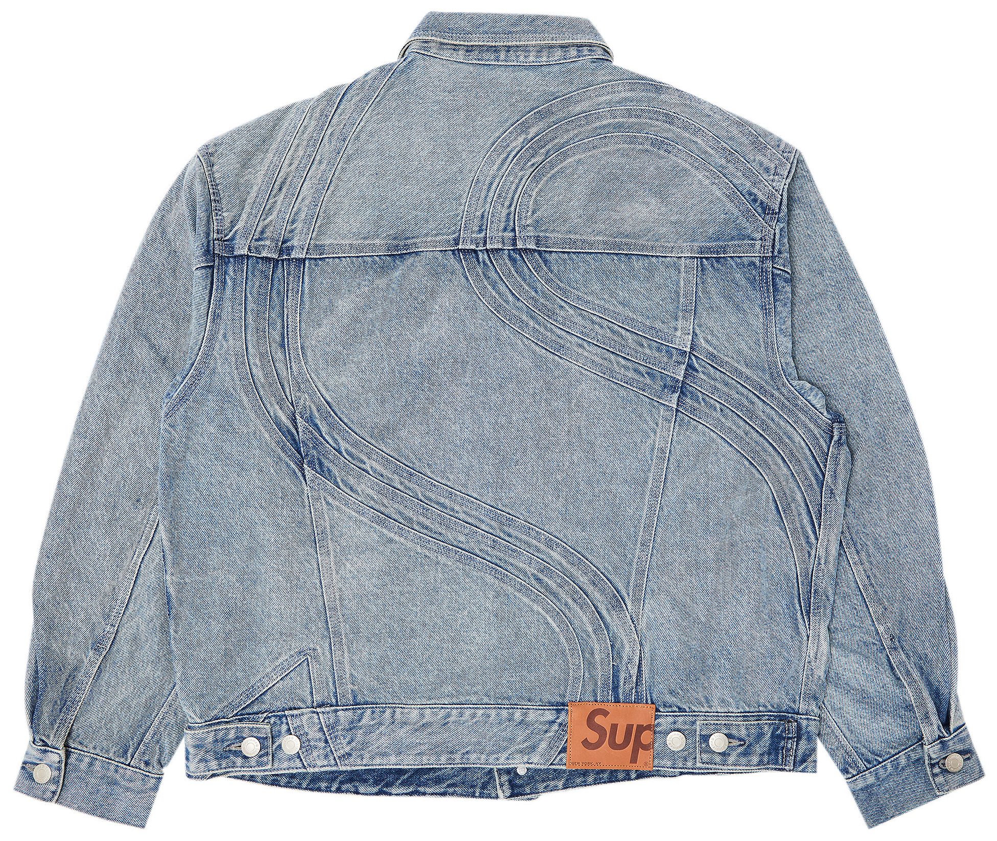 Buy Supreme S Logo Denim Trucker Jacket 'Washed Blue' - SS24J53 WASHED ...