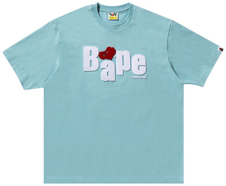 Buy BAPE Heart Ape Head Relaxed Fit Tee 'Sax' - 1K30 110 343 SAX | GOAT