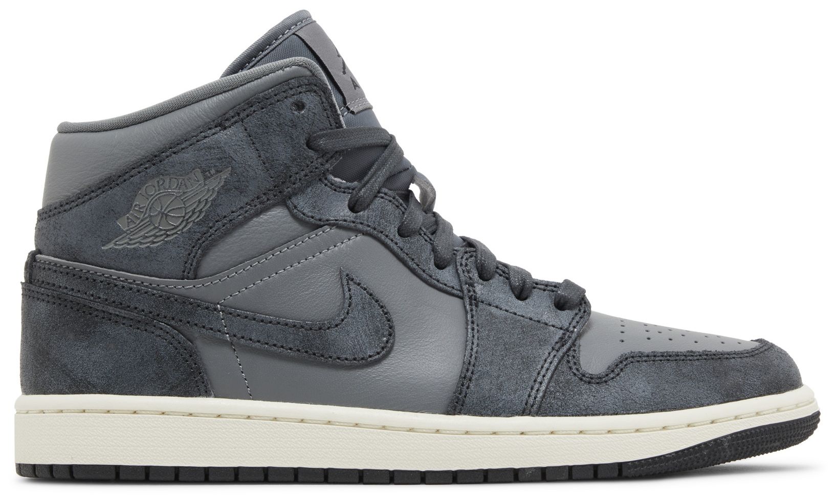 Buy Wmns Air Jordan 1 Mid 'Distressed Smoke Grey' - FJ3448 001 | GOAT