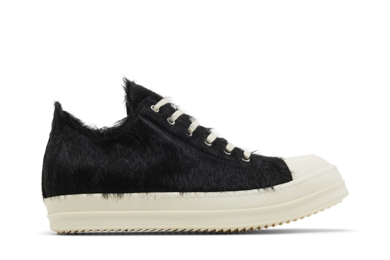 Buy Rick Owens Strobe Low 'Black Cow Fur' - RR02B2891 LHL 911 | GOAT
