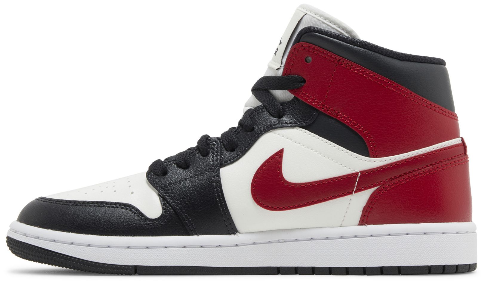 Buy Wmns Air Jordan 1 Mid 'Black Toe' - BQ6472 160 | GOAT