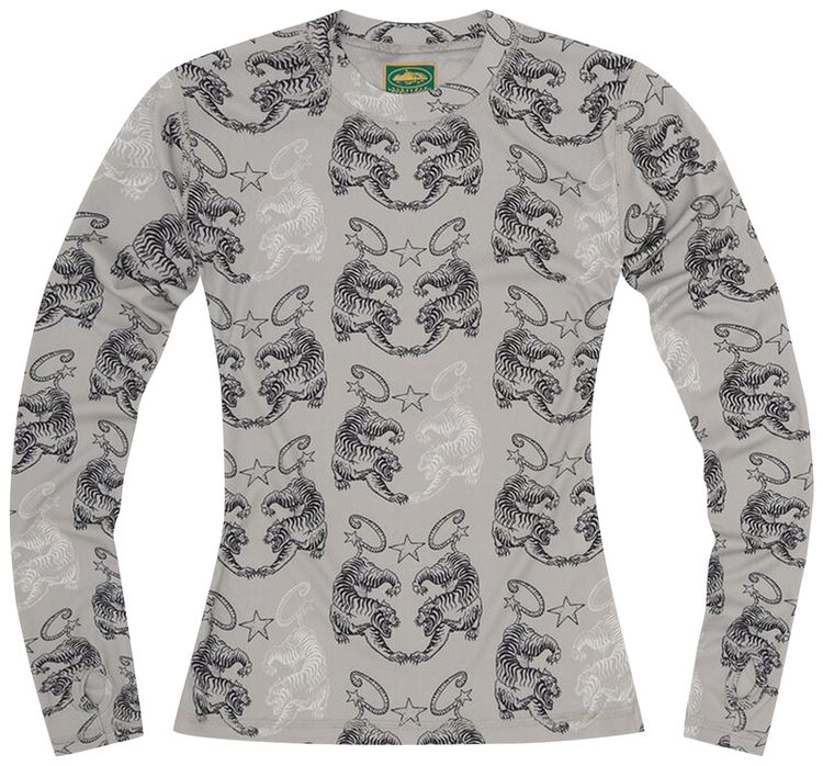 Buy Corteiz Tiger Mesh Long-Sleeve 'Grey' - 7892 2SS240107TMLS GREY | GOAT