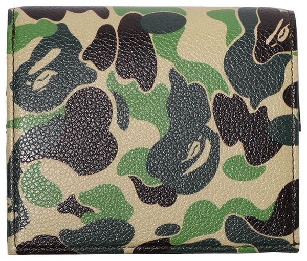 Buy BAPE ABC Camo Mini Wallet 'Green' - 1K30 190 011 GREEN | GOAT