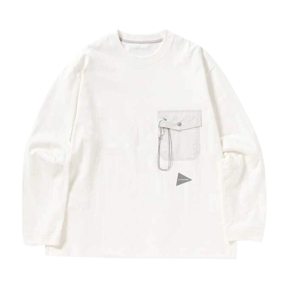 Buy And Wander Pocket Long-Sleeve Tee 'Off White' - 5743284063 OFF | GOAT