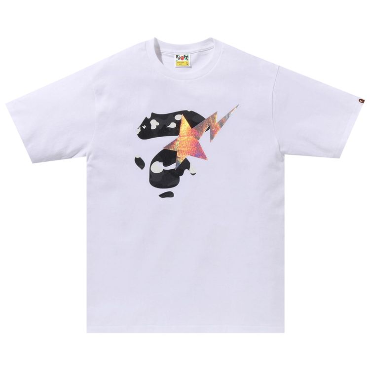 Buy BAPE City Camo Ape Face Sta Tee 'White' - 1K30 110 027 WHITE | GOAT