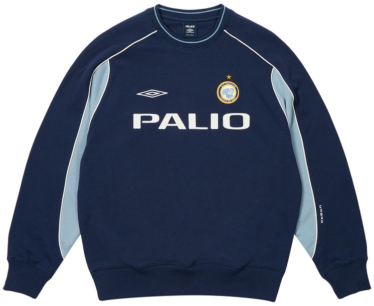Buy Palace x Umbro Warm Up Crew 'Blue' - P26UMCS132 | GOAT