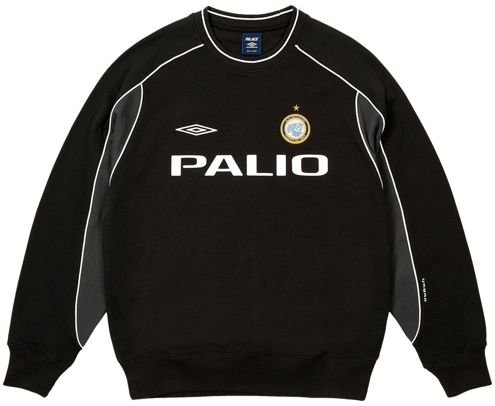 Buy Palace x Umbro Warm Up Crew 'Black' - P26UMCS133 | GOAT