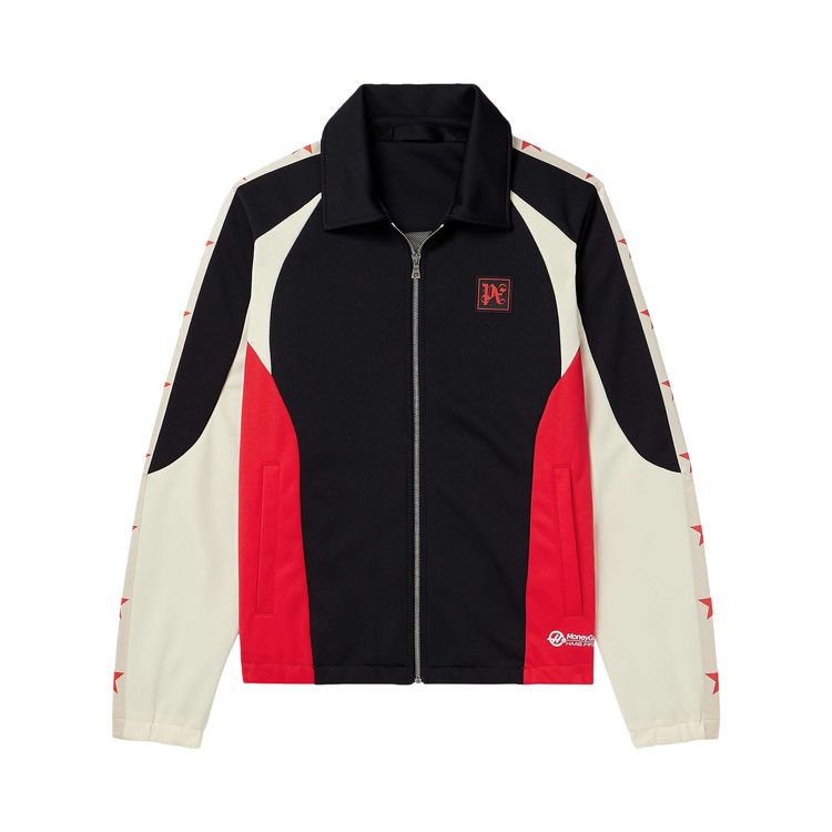 Buy Palm Angels Track Top 'Black/Off White' - PMBD071S24FAB0011003 | GOAT