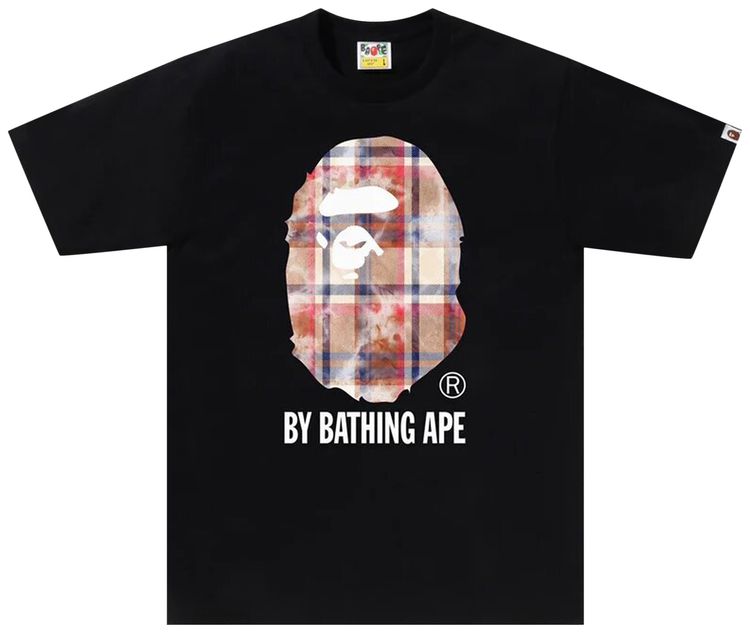 Buy Bape Bleach Check By Bathing Ape Tee Black 1k30 110 038 Black