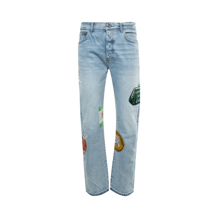 Buy Amiri Travel Patch Straight Jean 'Perfect Indigo' - AMDNGG1001 PERF ...