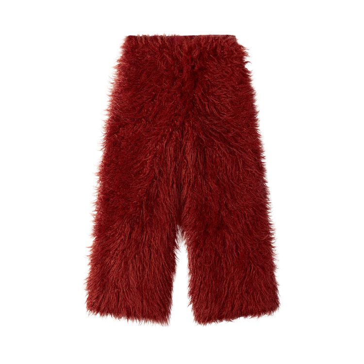 Buy Undercover Faux Fur Trousers 'Bordeaux' - UC2C1508 BORD | GOAT