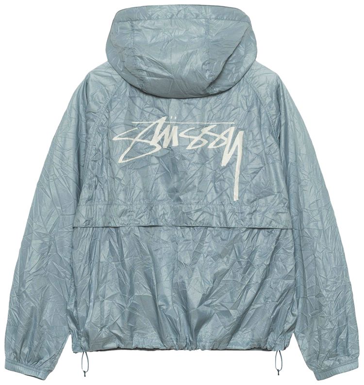 Buy Stussy Beach Wrinkled Nylon Shell 'Slate' - 115746 SLAT | GOAT