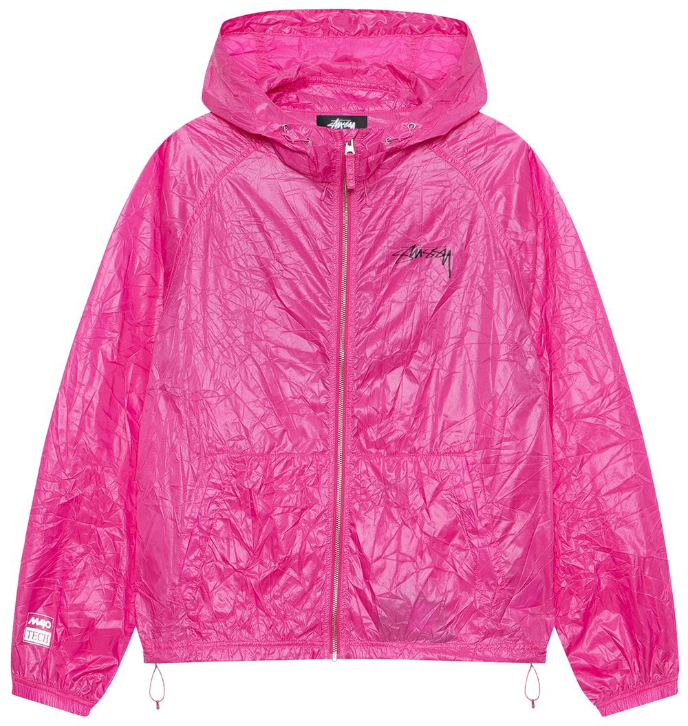 Buy Stussy Beach Wrinkled Nylon Shell 'Magenta' - 115746 MAGE | GOAT