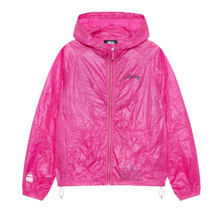 Buy Stussy Beach Wrinkled Nylon Shell 'Magenta' - 115746 MAGE | GOAT