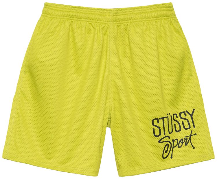 Buy Stussy Mesh Short Sport 'Lime' - 112307 LIME | GOAT