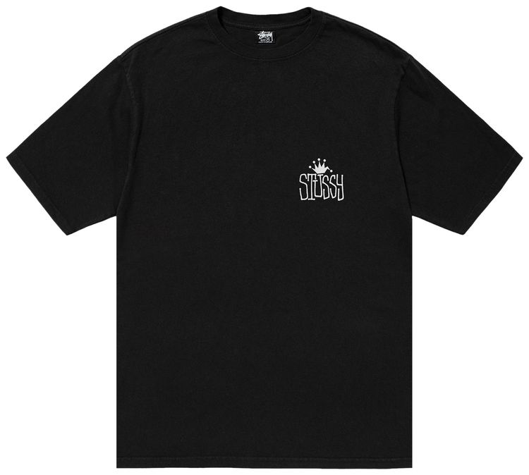 Buy Stussy Crown International Tee 'Black' - 1905043 BLAC | GOAT
