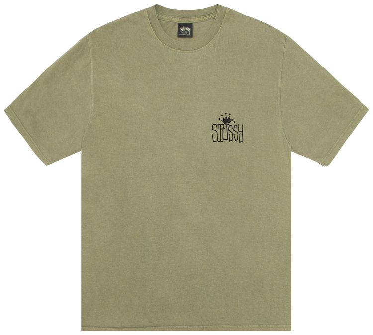 Buy Stussy Crown International Tee 'Olive' - 1905043 OLIV | GOAT