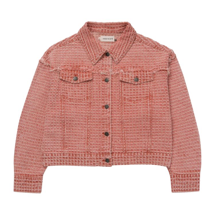 Buy Honor The Gift Novelty Denim Jacket 'Brick' - WHTG240161 BRIC | GOAT
