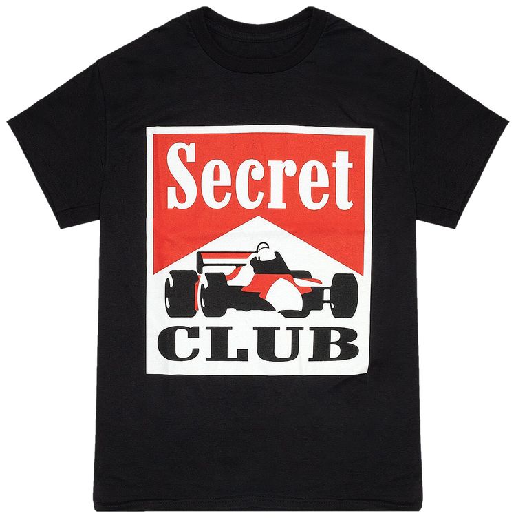 Buy Market Secret Club Racing T-Shirt 'Black' - 399001971 BLAC | GOAT