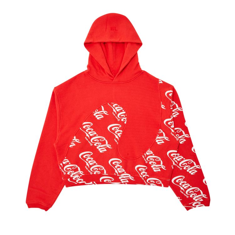 Buy ERL Coca Cola Swirl Hoodie 'Red' - ERL08T024 RED | GOAT