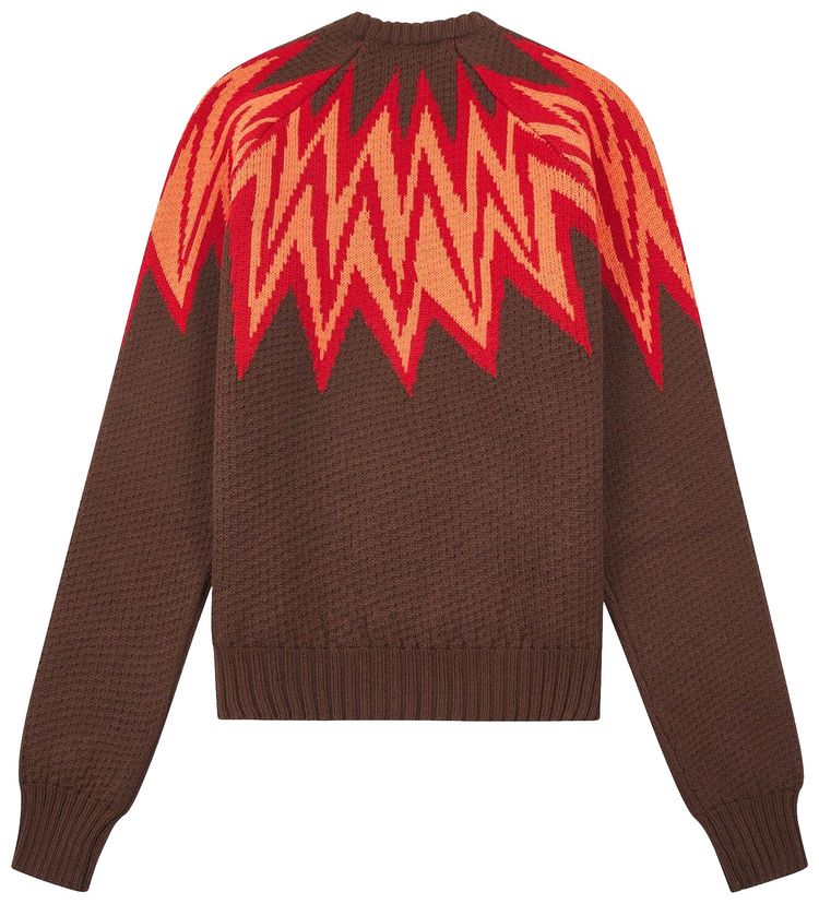 Buy Marni Fire Island Logo Roundneck Sweater 'Chestnut' - GCMG0363Q0 ...