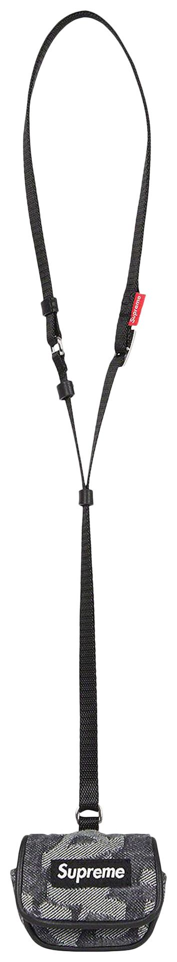 Buy Supreme Fat Tip Jacquard Denim AirPod Case 'Black' - SS22B18 BLACK ...