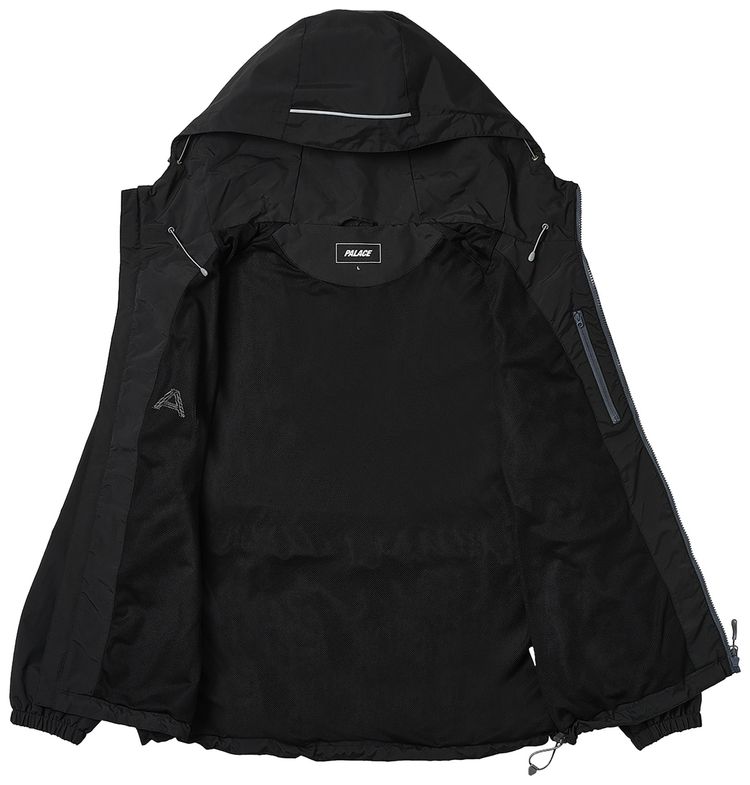 Buy Palace Arc Shell Hooded Jacket 'Black' - P26JK030 | GOAT