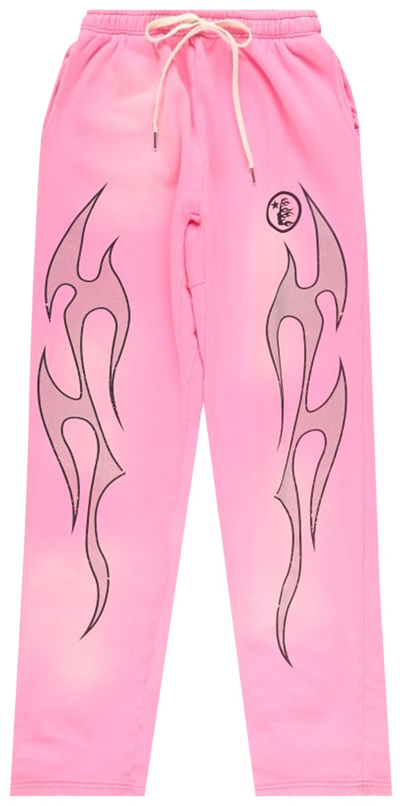 Buy Hellstar Flame Sweatpants 'Pink/Silver' - HS T16 PINK | GOAT
