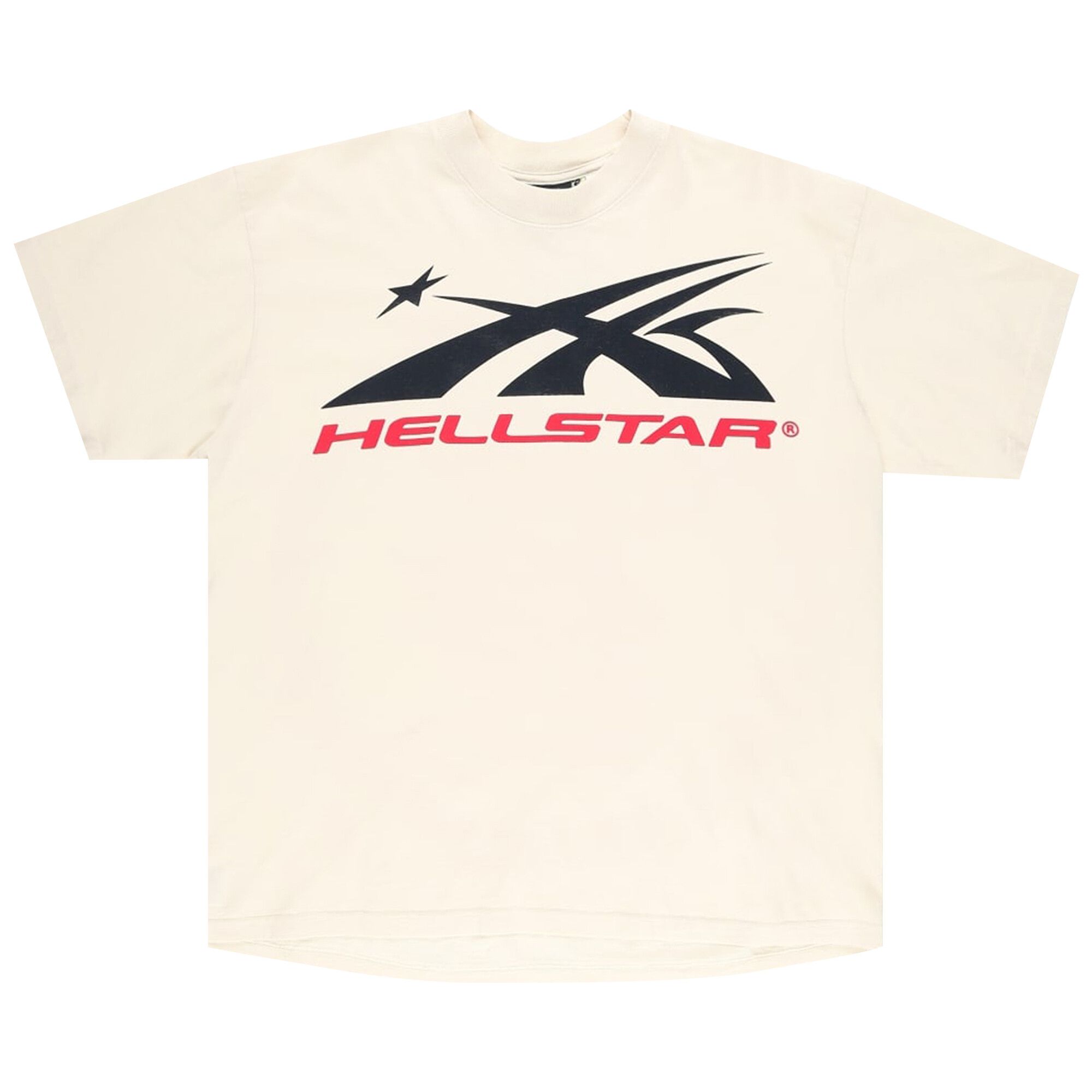 Buy Hellstar Gel Sport Logo T-Shirt 'White/Red' - HS T20 WHIT | GOAT
