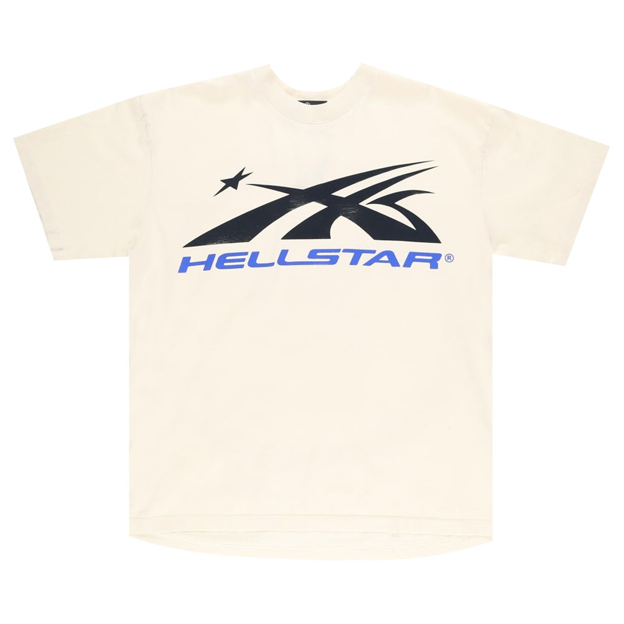 Buy Hellstar Gel Sport Logo T-Shirt 'White/Blue' - HS T22 WHIT | GOAT