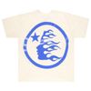 Buy Hellstar Gel Sport Logo T-Shirt 'White/Blue' - HS T22 WHIT | GOAT