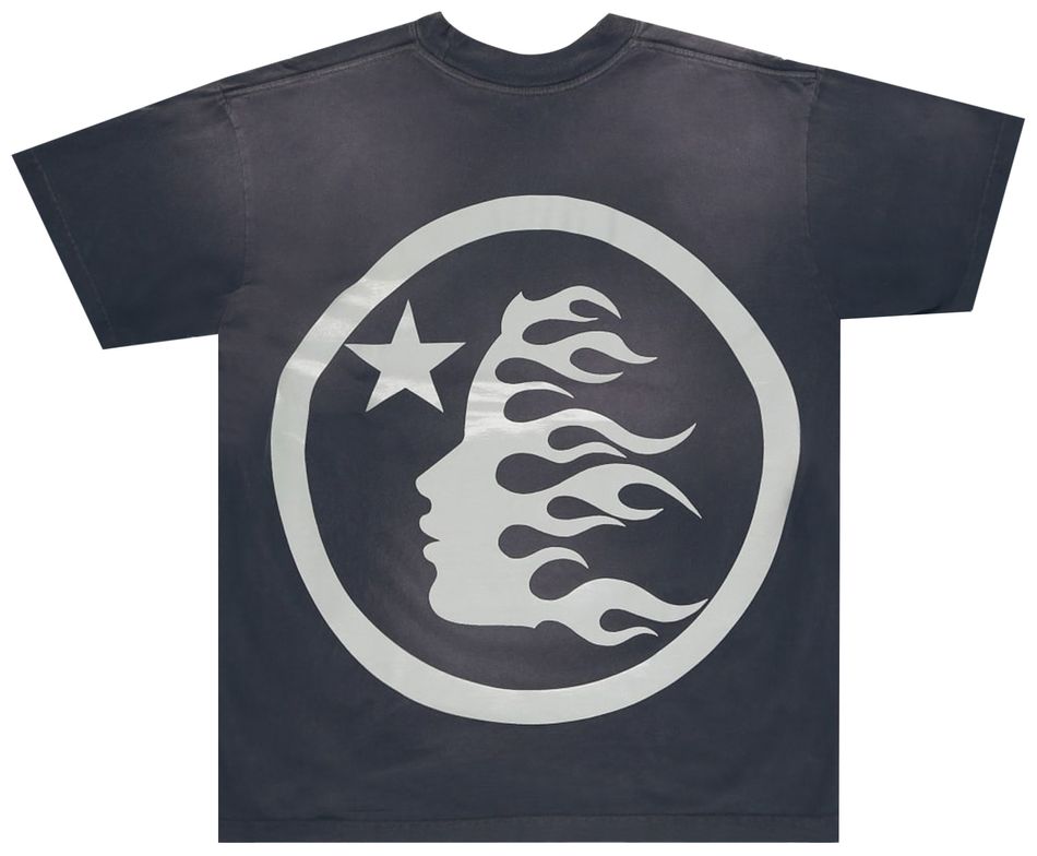 Buy Hellstar Gel Sport Logo T-Shirt 'Black/Blue' - HS T21 BLAC | GOAT